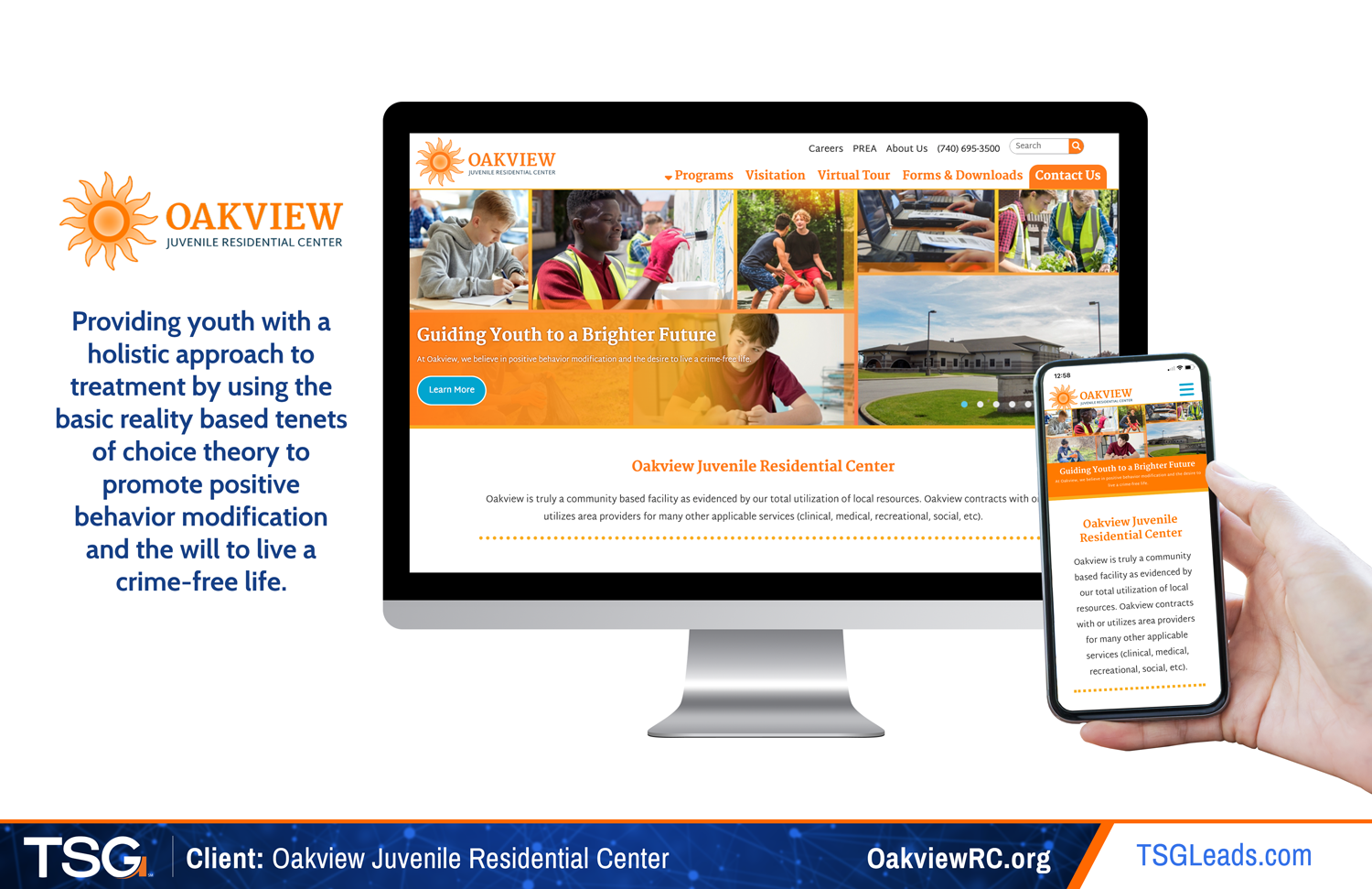TSG Launches NEW Oakview Juvenile Residential Center Website! > News ...
