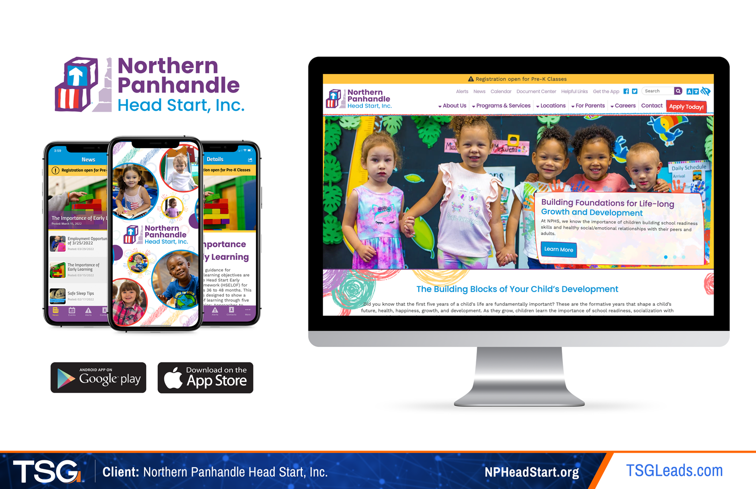TSG Launches New Northern Panhandle Head Start Website & App! > News ...